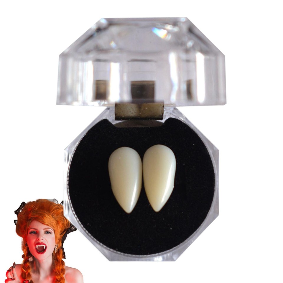 4 Pairs Vampire Teeth Fangs Dentures Props Costume Props False Teeth ...