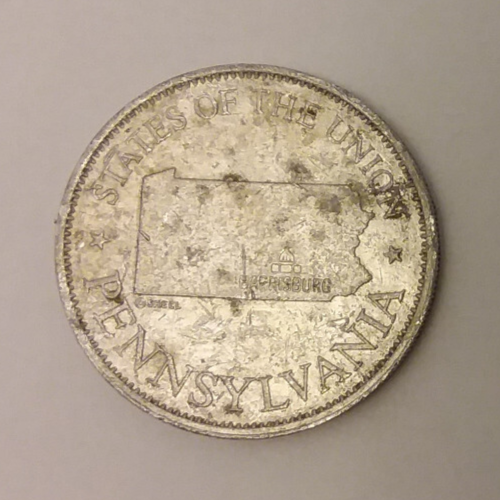 Pennsylvania States of The Union Aluminum Token 26mm | eBay