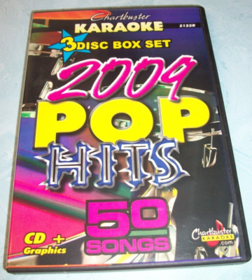 Chartbuster Karaoke: 2009 Pop Hits 50 Songs (3-CD+G Set, 2010) VGC | eBay
