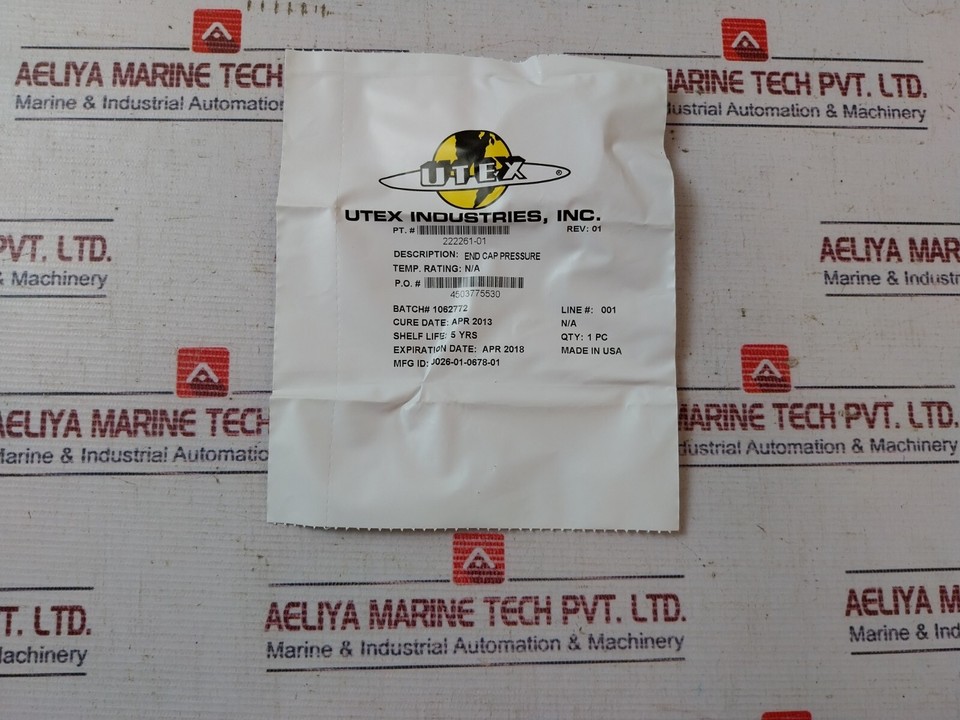 Utex 222261-01 1/8” Solenoid Coil Section Seal Kit 2020810-01-88 Rev ...