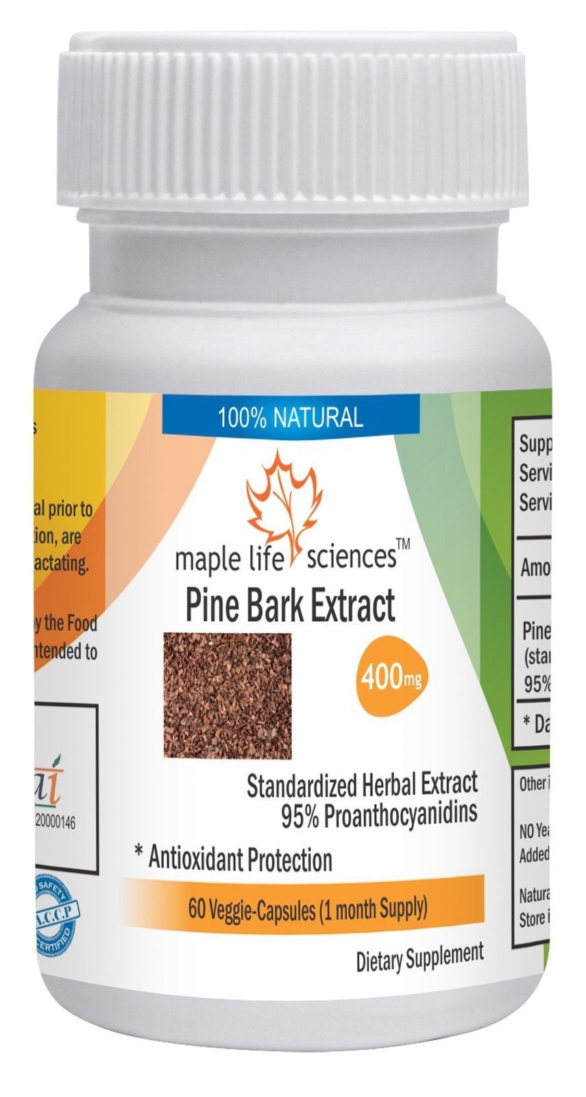 Pine Bark Extract Capsules 95% OPC Pure & High Quality Powerful ...