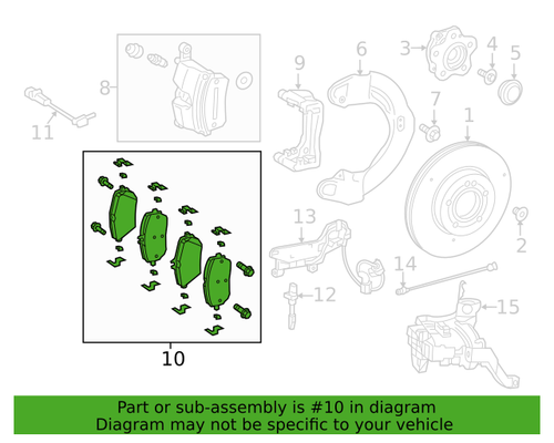 Mercedes Benz Genuine A35 AMG CLA45 2020-2021 Disk Brake Pad Front OE ...