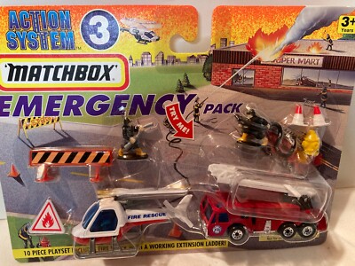 1996 Matchbox Action System Emergency Pack #3 1:64 | eBay
