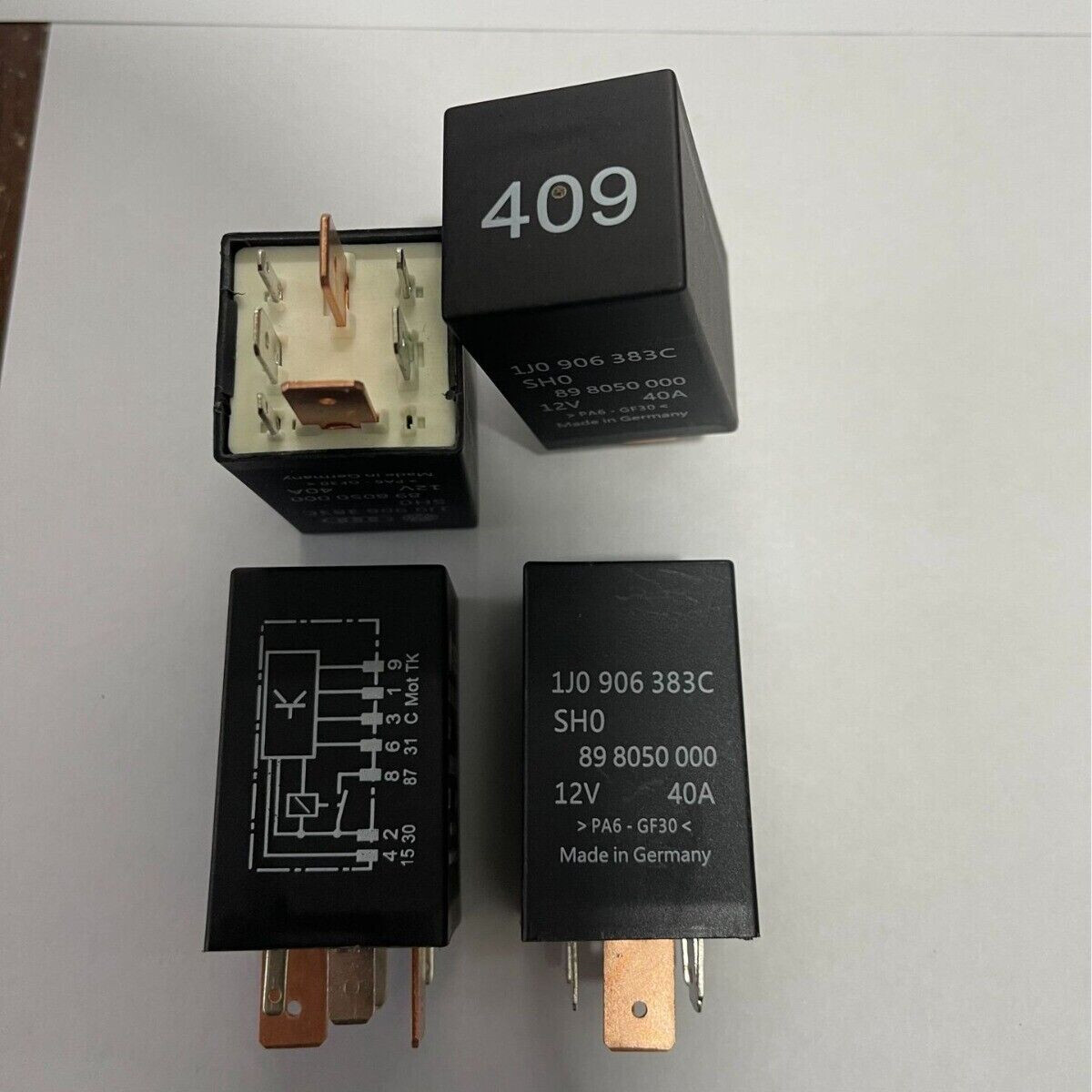 For VW Audi Fuel Pump Relay 409 Volkswagen Jetta Golf Passat 1J0906383C ...