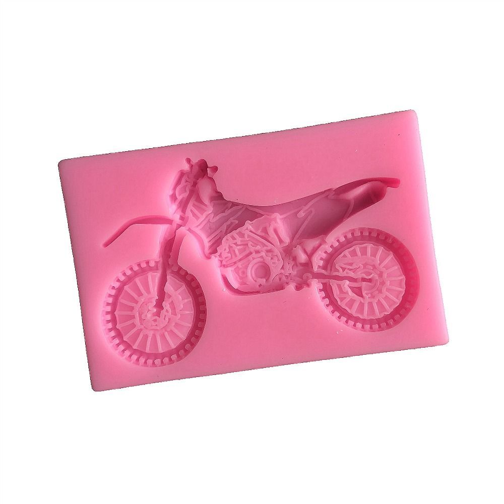 Fondant Mold Motorcycle Silicone Molds 3D Chocolate Mold DIY Cake Mold ...