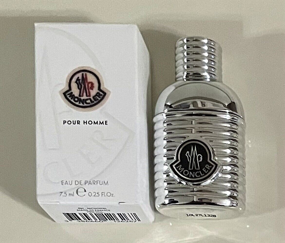 Moncler Pour Homme Eau de Parfum EDP Cologne Mini Travel Size Spash .25 ...