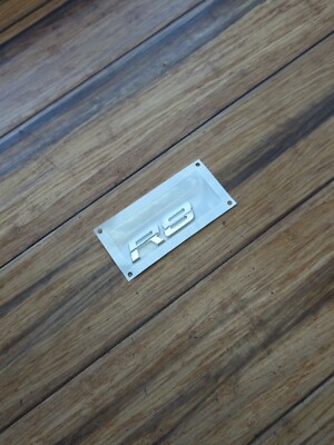 Audi R8 EMBLEM SILVER CHROME Rear Trunk NAME PLATE 4208537412ZZ OEM | eBay