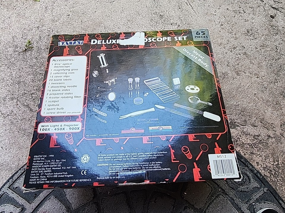 New Battat Deluxe Microscope Set With Light and Projector | eBay
