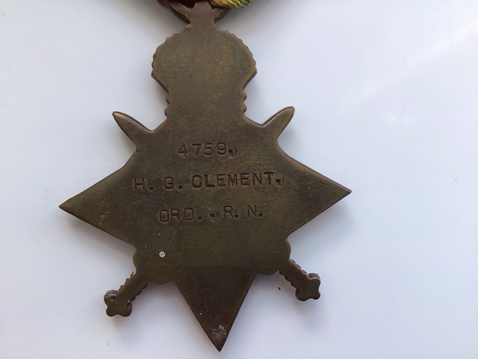 WW1 Medals. Pip,Squeek and Wilfred,. Awarded To O/D H.G. Clement. R.N ...