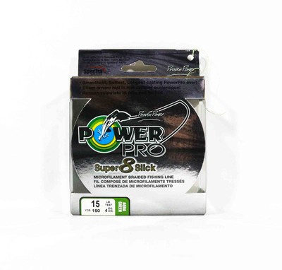 Power Pro Super 8 Slick Spectra Line 15lb by 150yds Green (0626) | eBay