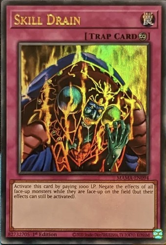 🔥 Yugioh Skill Drain MAMA-EN094 ULTRA RARE 1ST EDITION | eBay