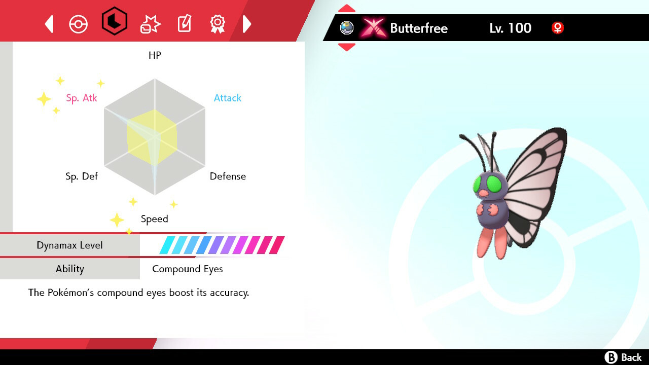 Shiny Butterfree Pokemon X