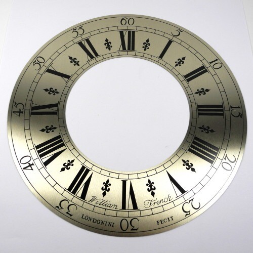 Antique Brass Replacement Clock Zone Dial Chapter Ring 260mm Roman ...