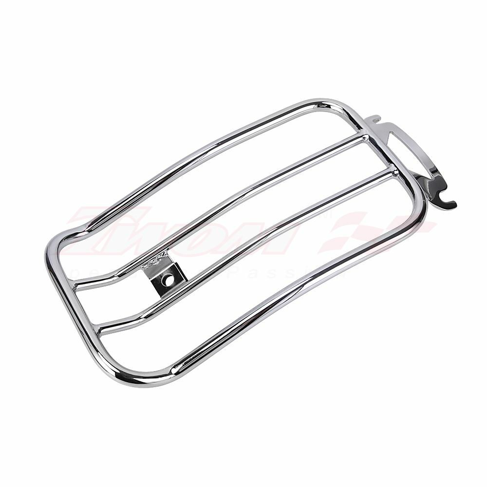 Chrome Solo seat Luggage Rack For Harley Road King Street Glide FLH ...