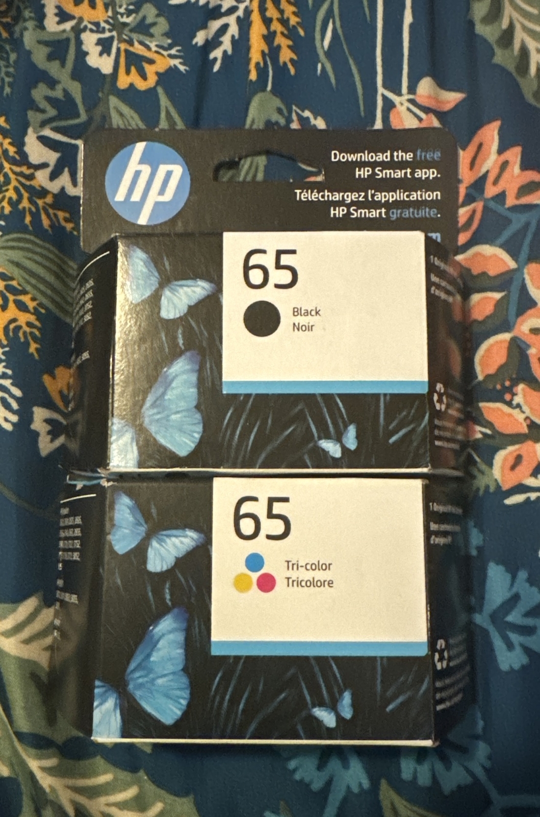 GENUINE HP 65 Black & 65 Tri-Color Orignal Ink Cartridges EXPIRATION ...