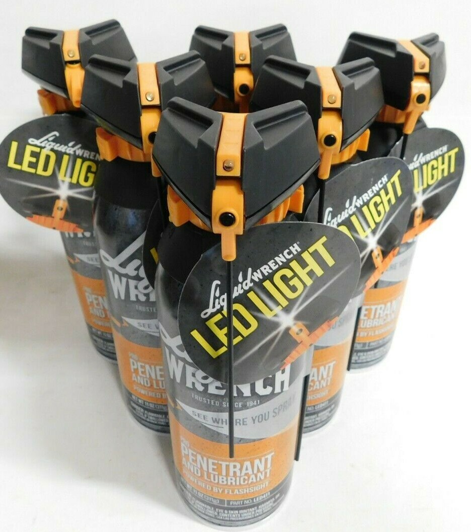 (PACK OF 6) LIQUID WRENCH 11 Ounce LED 411 Pro Penetrant & Lubricant ...