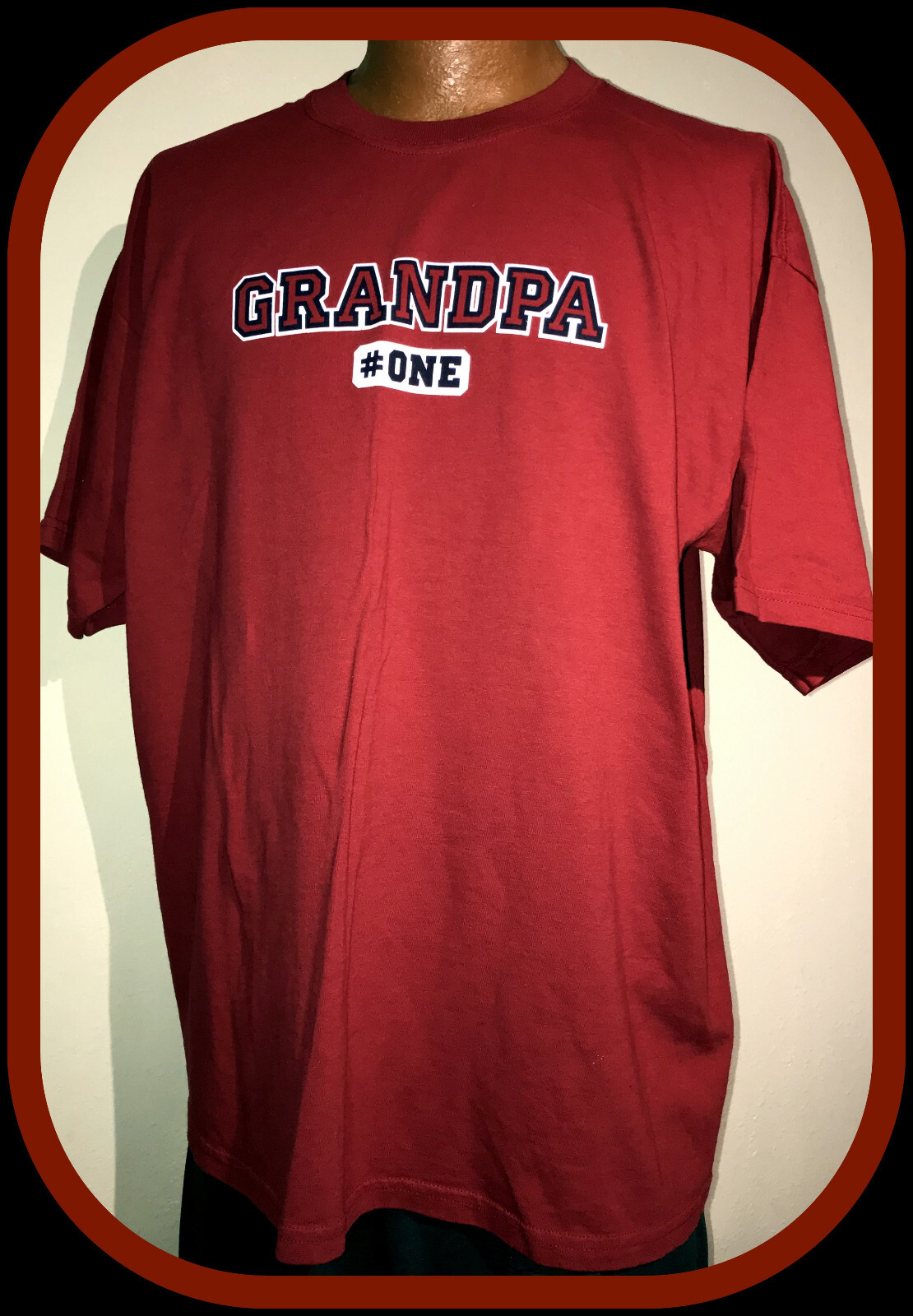 NUMBER ONE GRANDPA SHORT SLEEVE TSHIRT ADULT XLARGE NEW WO TAGS FREE ...