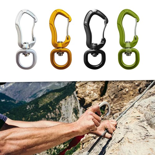 360° Rotating Swivel Carabiner Camping Climbing Aluminium Carabiner for ...