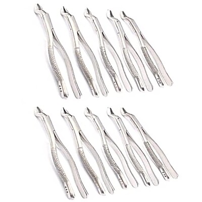 10 Pcs Tooth Extracting Forceps 53R, Extraction Forceps, Dental Hand ...