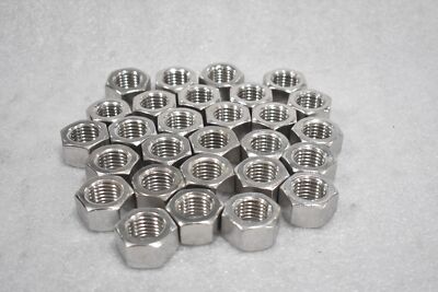 NC STAINLESS STEEL HEX NUT 7/8"-9 INCH SIZE (LOT OF 28) | eBay