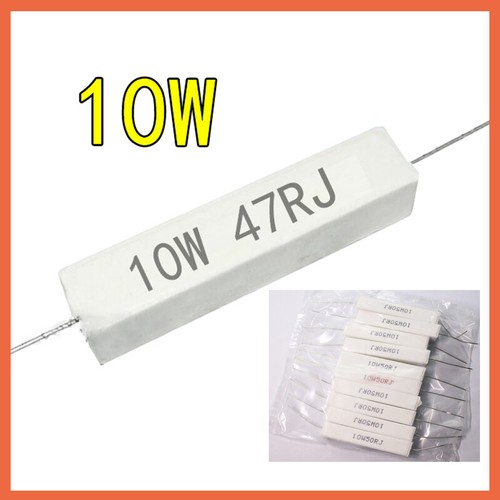 10W Wirewound Cement Resistor Ceramic Horizontal Value range 2.2R-47R ...
