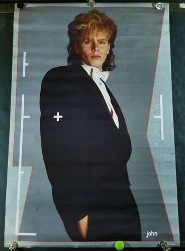 John Taylor Duran Duran poster 1984 ORIGINAL In SHRINK No Holes | eBay