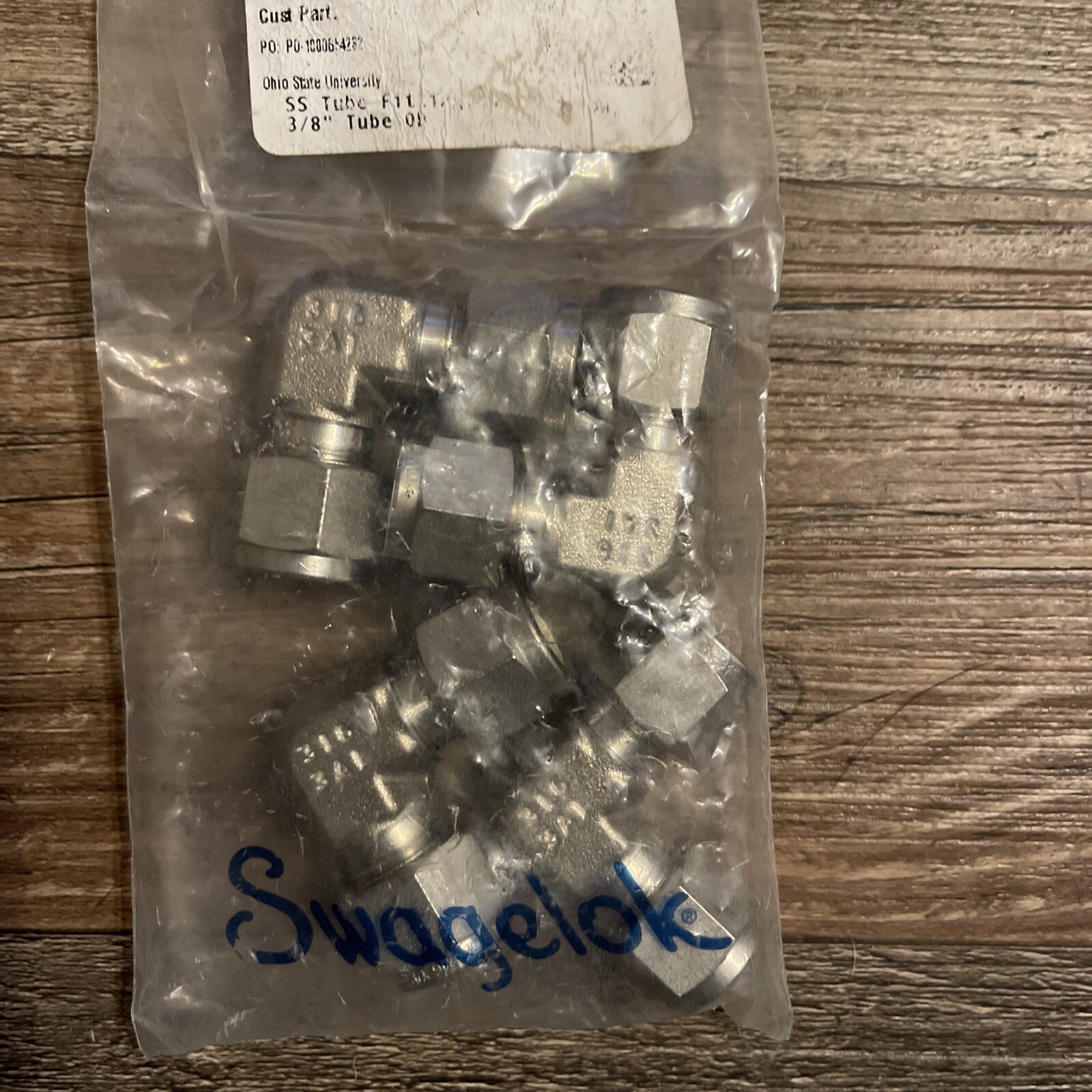 Swagelok 3/8” 90 degree elbow | eBay