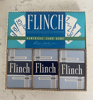 FLINCH Vintage Classic Card Game Parker Brothers Complete w Box ...