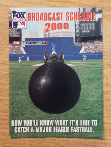 2000 MLB FOX SATURDAY BASEBALL BROADCAST POCKET SCHEDULE | eBay