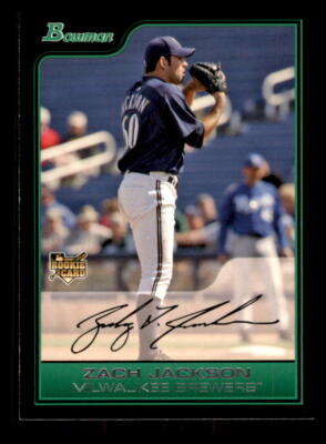 2006 Baseball Bowman Zach Jackson Milwaukee Brewers #BDP39 RC | eBay