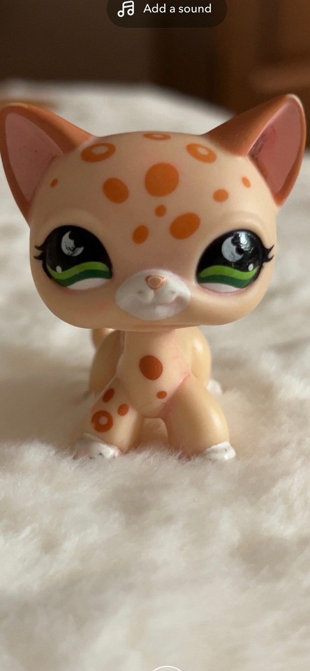 Littlest Pet Shop LPS Authentic #852 Shorthair Cat Leopard | eBay