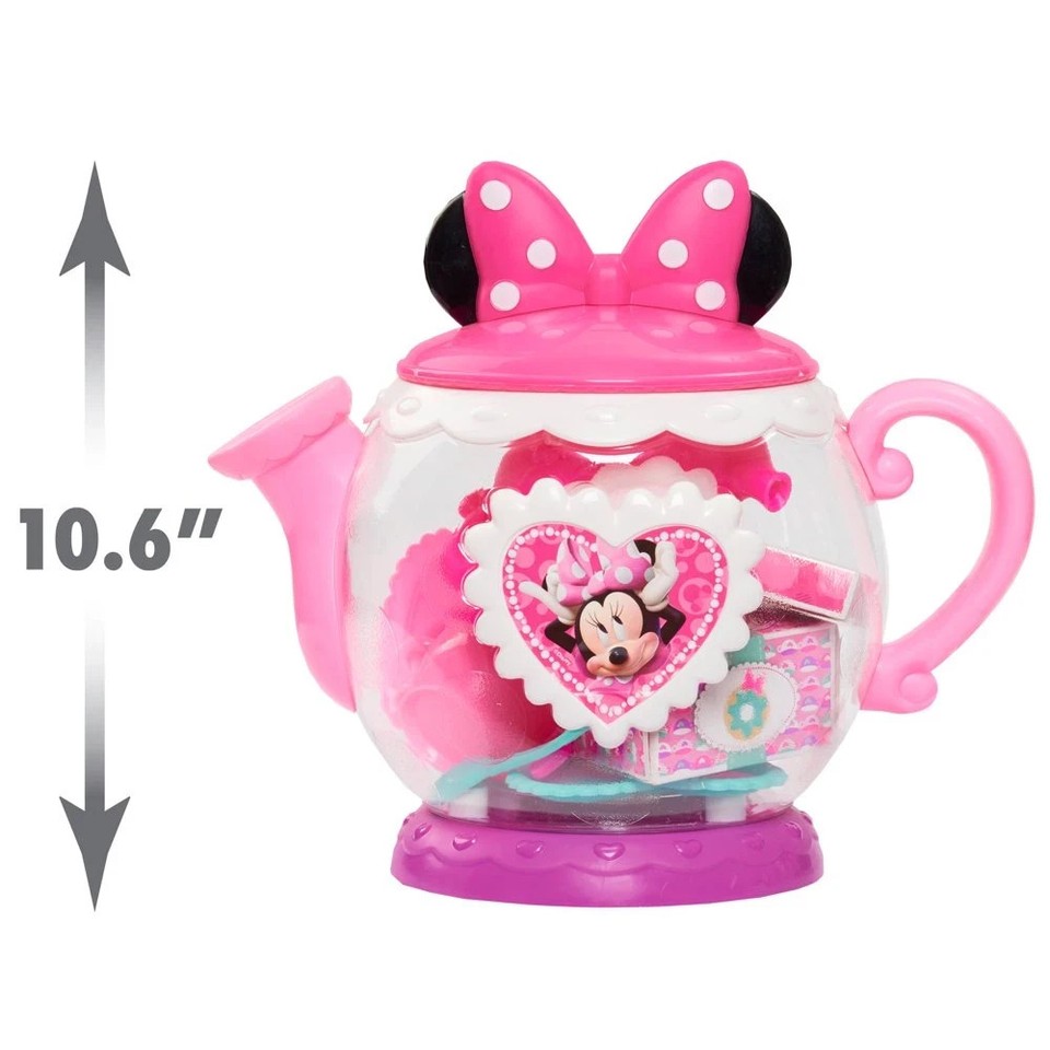 Disney Junior Minnie Mouse Terrific Teapot, Kids Play Tea Set, 14 ...