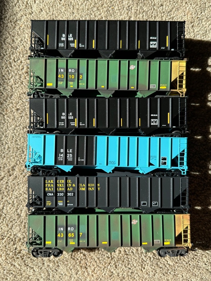 Bowser HO Scale 100 Ton 3-Bay Hoppers BLE CN INRD CSX KCS NS UP. | eBay