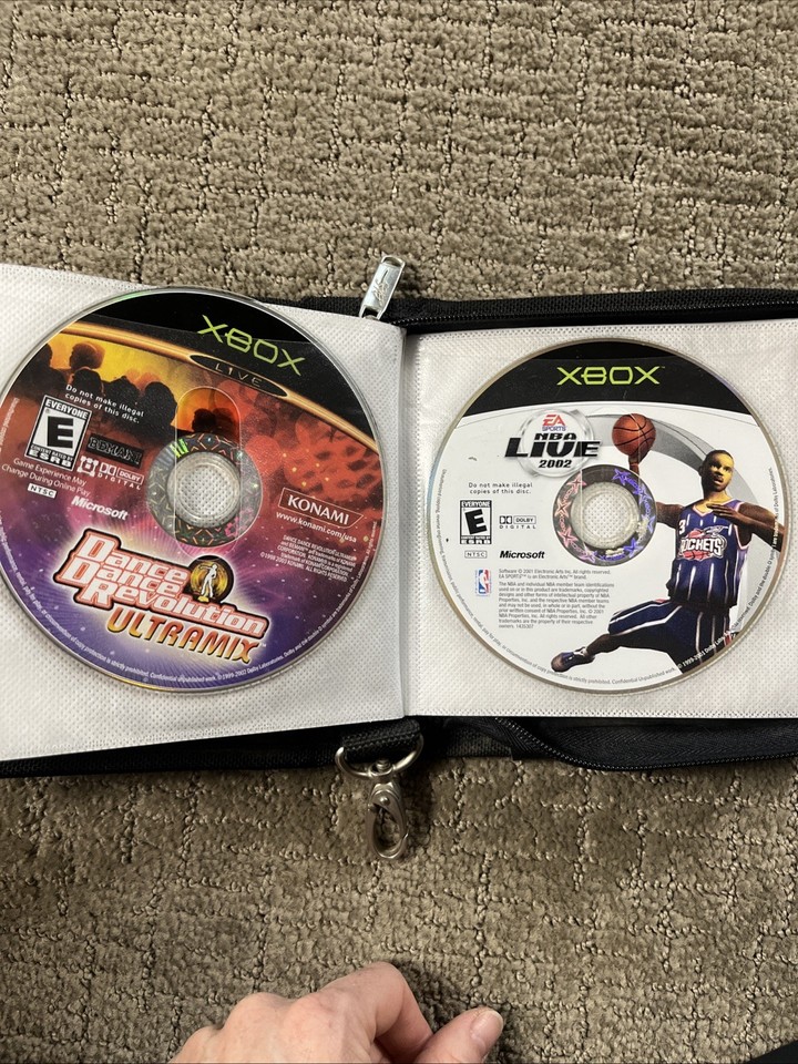 Vtg Microsoft Xbox Lot of 20 Video Games Disc with Soft Case Madden NBA ...