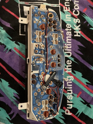 NISMO CLUSTER DASH METER SKYLINE GTR R33 BCNR33 WHITE RARE HKS INTERIOR ...