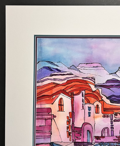 Sheila Spargo Matted Watercolor Artwork Titled "Night Glow" | eBay