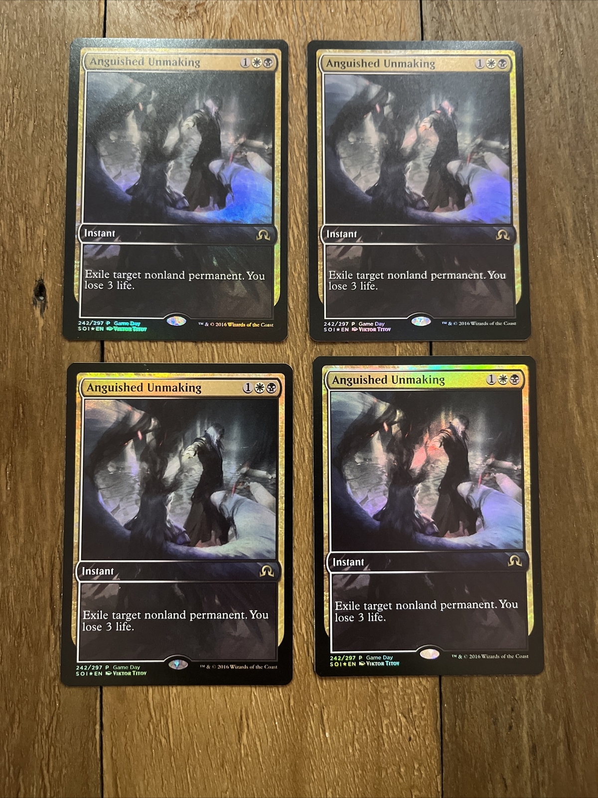 Anguished Unmaking Fullart Game Day Promo FOIL - LP - MTG | eBay