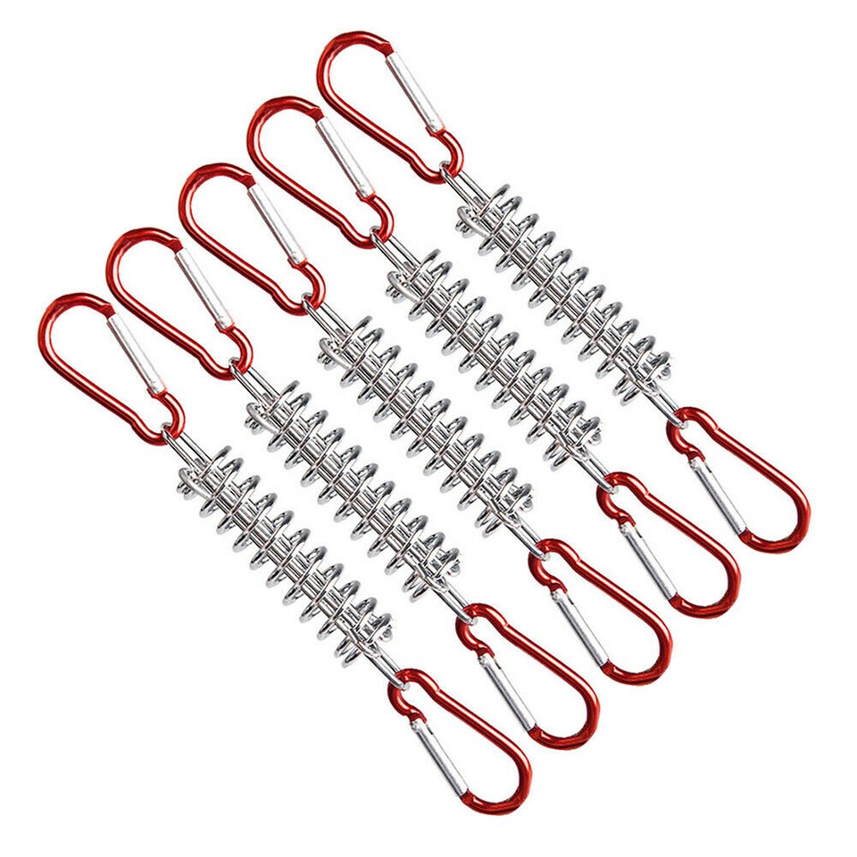 Outdoor Camping Tent Spring Wind Rope Buckle Fix Hook Buckles (RED ...