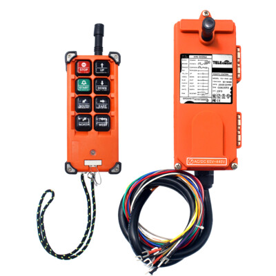 Industrial radio remote control F24-8D for hoist and crane (1T+1R) AC ...