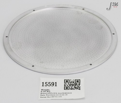 15591 APPLIED MATERIALS BLOCKER PLATE, N2, GIGA-FILL SACVD 0021-01569 ...