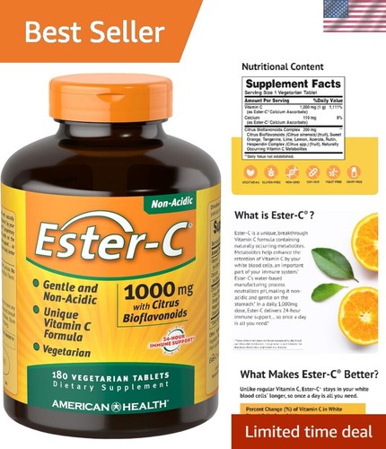 Product Ester C 1000mg with Citrus Bioflavonoids, Tablet 180 Count | eBay