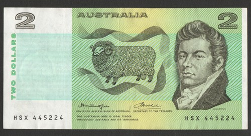 Australian Decimal Two Dollar Bank Note 1976 R86a VF to EF | eBay Australia