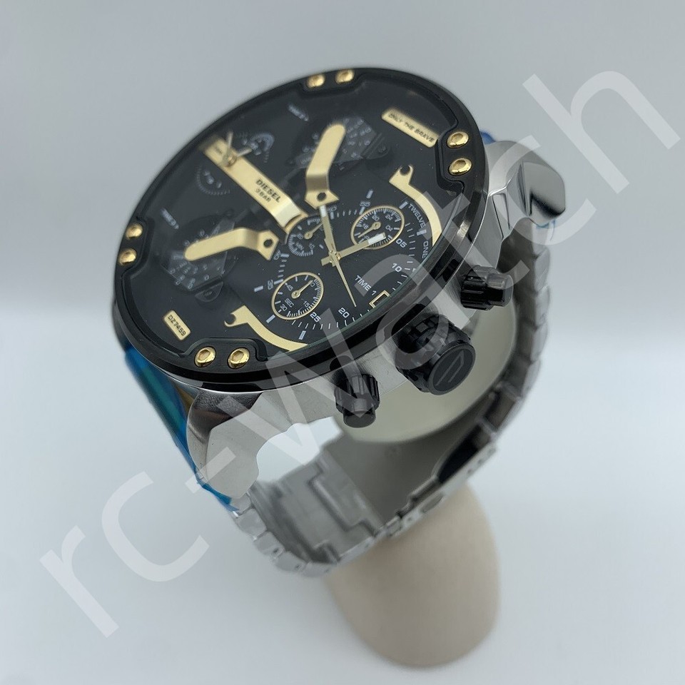 Diesel Mr.Daddy 2.0 DZ7459 Gold,Silver And Black Color Chronograph Men ...