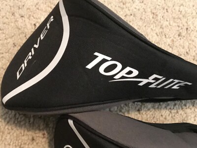 Top-Flite Driver and 3 Wood Head Cover Black Headcover | eBay