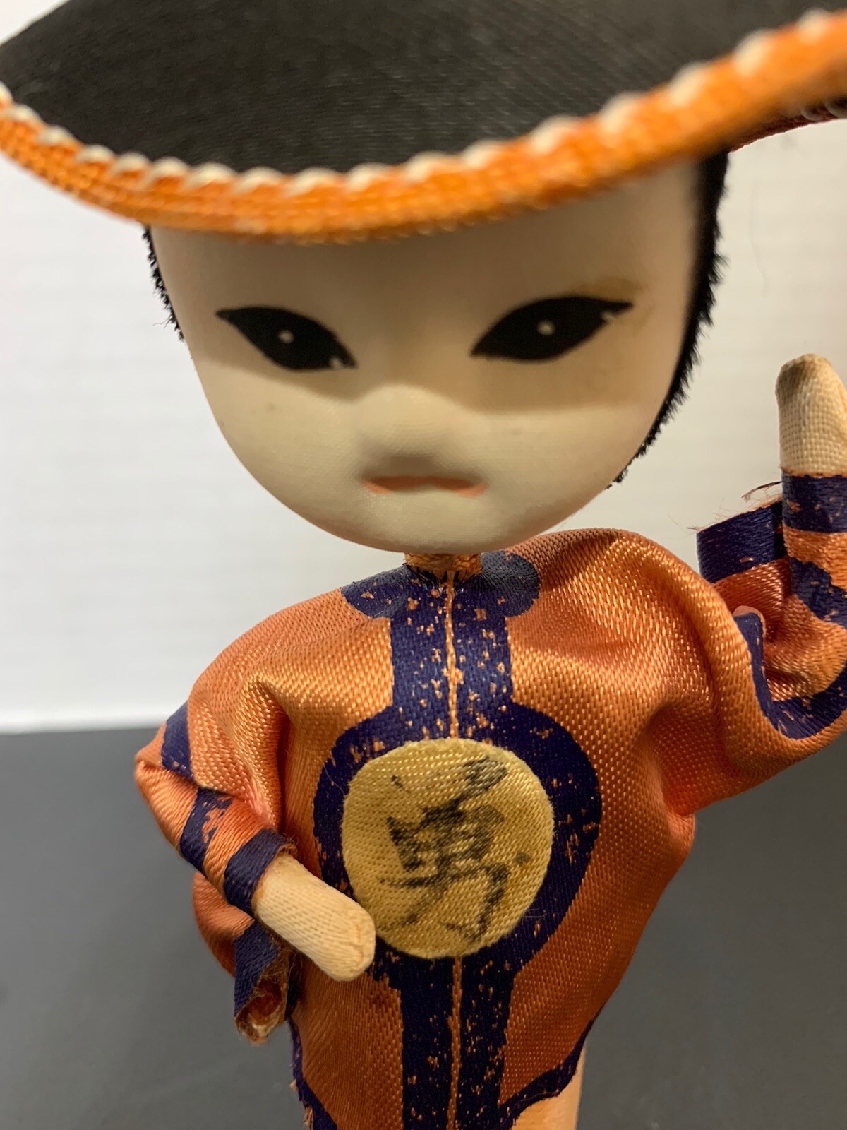 Vintage Chinese Asian Peg Doll Made In Taiwan 6” Tall Oriental Chinese ...