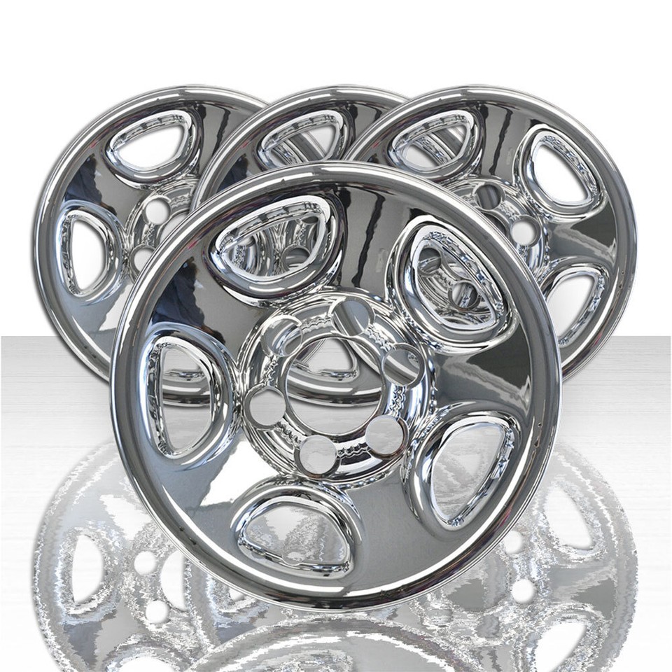 Set of 4 Chevy 1500 6 Lug 16' Chrome Wheel Skins Rim Simulators hubcaps ...