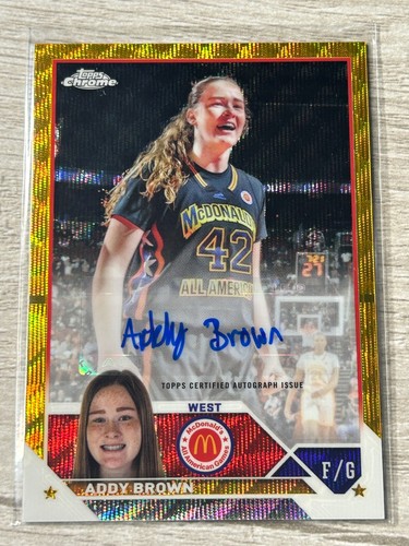 2023 Topps Chrome McDonald's All American - Chrome Autographs Gold Wave ...
