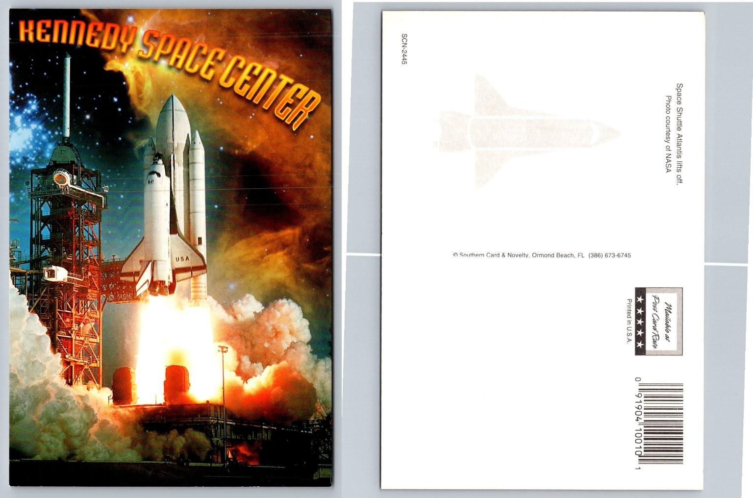 NASA Space Shuttle Atlantis Launch Kennedy Space Center Postcard | eBay