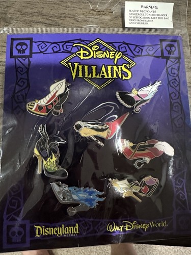 Disney - Villains Stylized High Heels Shoes 7 Pin Set - Hades ...
