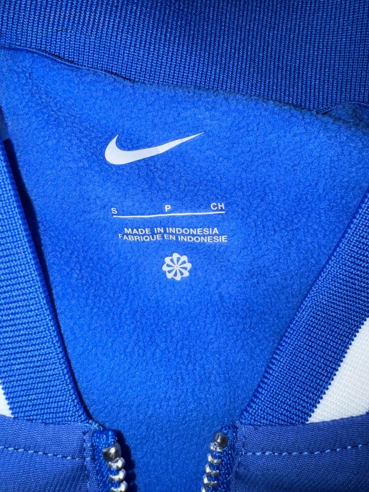 Nike Sideline Varsity Bomber Jacket Men’s Small Blue Full Zip FJ9569 ...